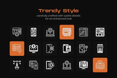 Web Design Linear Icons Pack Masterbundles