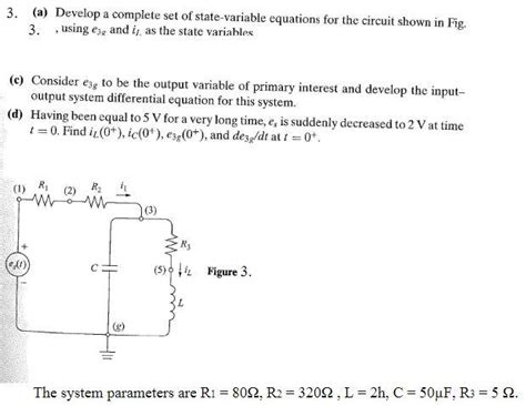 solved 3 a develop a complete set of state variable
