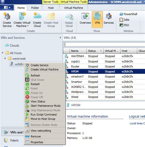 Solved Why Is Shutdown Grayed Out For Host In SCVMM 2012 Experts
