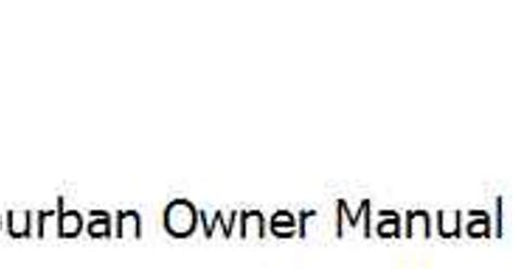 2007 Chevrolet Tahoe Suburban Owner Manual M Imgur