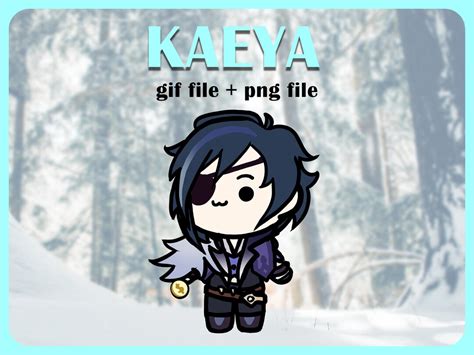 Chibi Animation Genshin Impact Kaeya  And Png Etsy