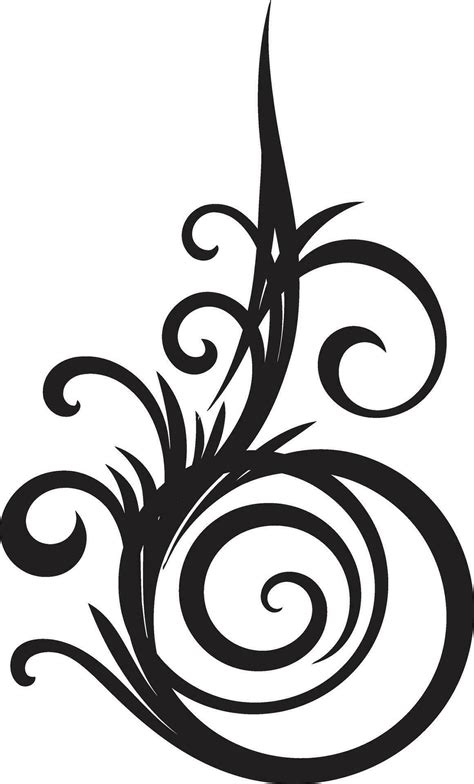 Twirling Essence Curly Vector Masterpieces Sculpted Dynamics Abstract