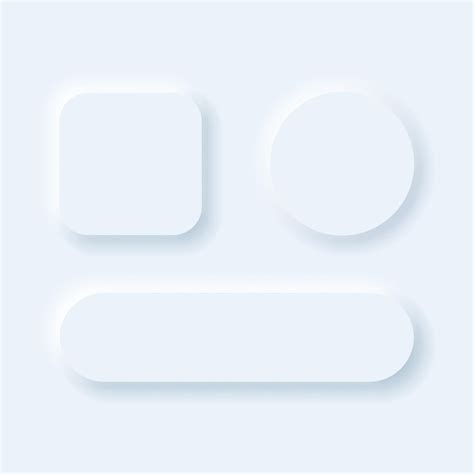 Premium Vector Vector Neumorphic Style Button Set For Ui Design