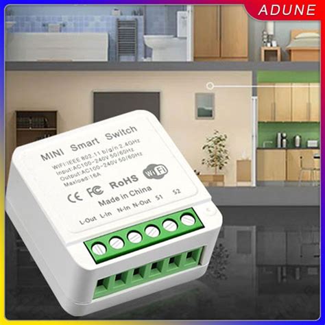 Interruptor Inteligente Wifi Tuya De 16a Mini Interruptor Inteligente Con Control Bidireccional