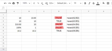 Diferencias entre la función EXACTA en Excel y Google Sheets Tutorial