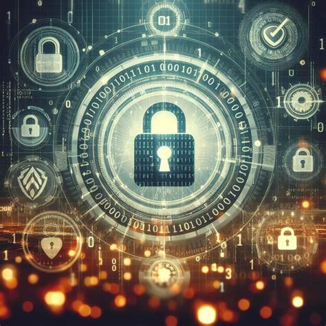 Premium Ai Image Security Text And Binary Code Concept From The Desktop Screen