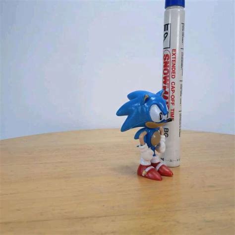 Jual Mainan Action Figure Mini Sonic Biru Blue Sonic The Hedgehog Series Tinggi Sektiar 2 Inch