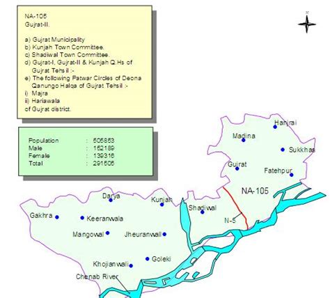 NA Gujrat Results Maps Candidates Paki Mag