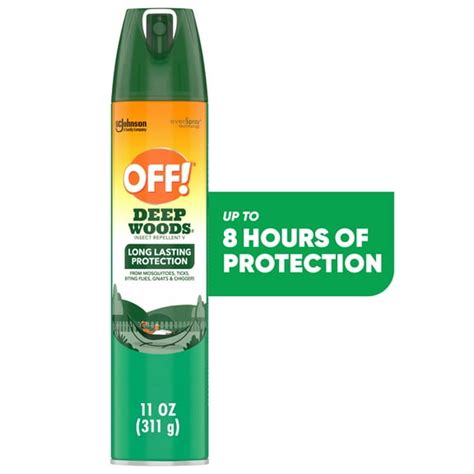 Off Insect Repellent Aerosol Dry Non Greasy Bug Spray With Long Lasting Protection From