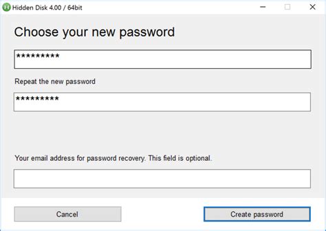 Create A Password Protected Drive On Windows With Hidden Disk