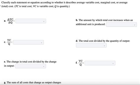 Solved Classify Each Statement Or Equation According To Chegg