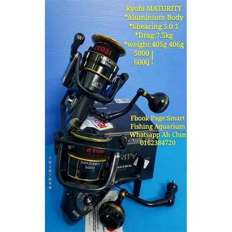 Ryobi MATURITY Full metal body 6bearing Drag:7.5kg | Shopee Malaysia