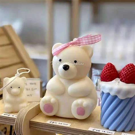 قالب سیلیکونی شمع تدی لوازم هنری آبتین