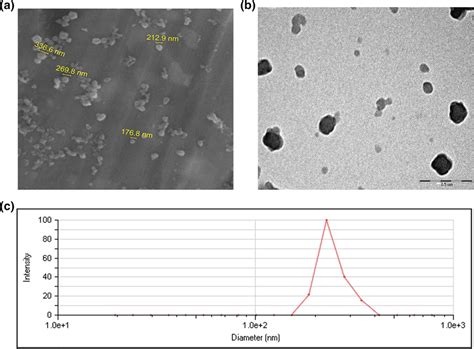 Particle Imaging A Sem Micrograph B Tem Micrograph And C