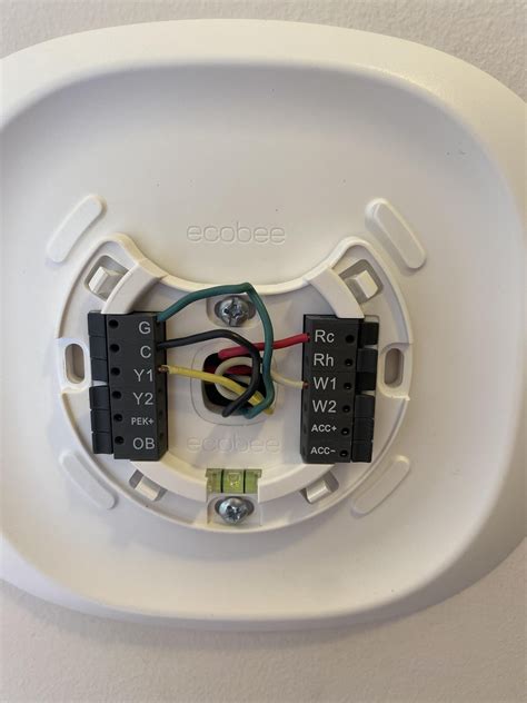Ecobee Premium Installation With Heat Pump And Possible Backup This Is My Old Thermostat Im