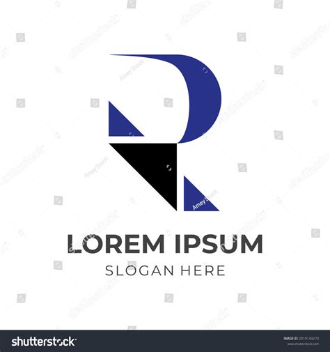 Letter R Logo Concept Flat Style Stock Vector Royalty Free 2019143273