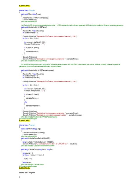 Ejercicios Parcial 3 Pdf Matemáticas Programación De Computadoras