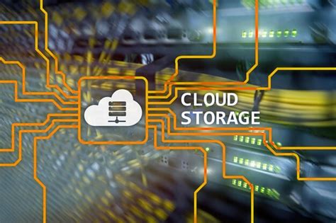 Premium Photo Cloud Data Storage Concept On Server Room Background
