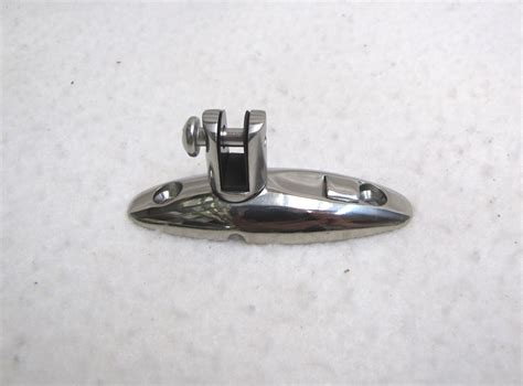Stainless Steel Surface Mount Quick Release Bimini Hinge Express Marine