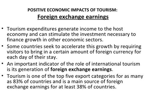 Economic Impact Of Tourism