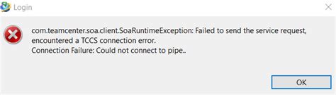 Tccs Connection Error Could Not Connect To Pipe