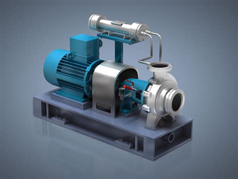 离心机泵3d效果图熵汤设计 站酷zcool