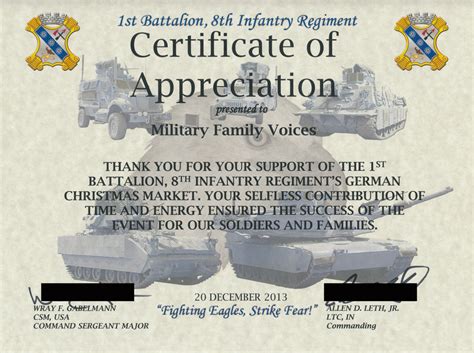 Certificate Of Achievement Army Template Sampletemplatemyid