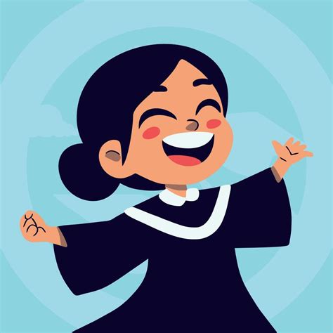Happy Graduation Girl 46904495 Vector Art At Vecteezy