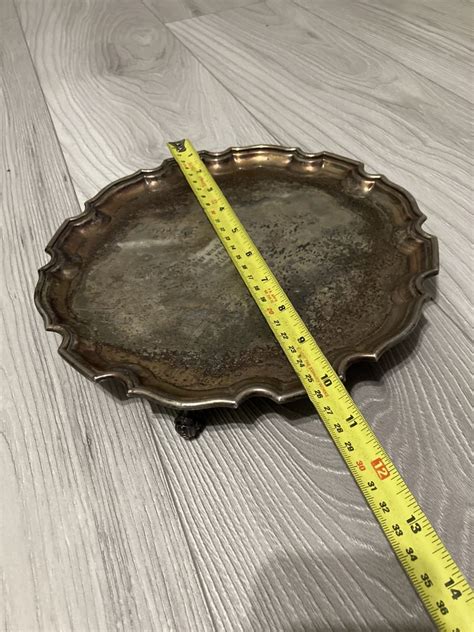Patera w srebrze na nóżkach przed 1980r zdobiona Toruń OLX pl