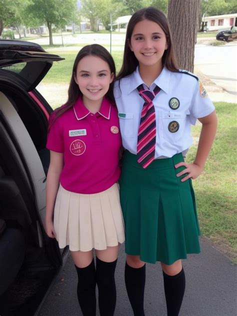 Transformed To Teen Girl Scout In Skirt Uniform Sell