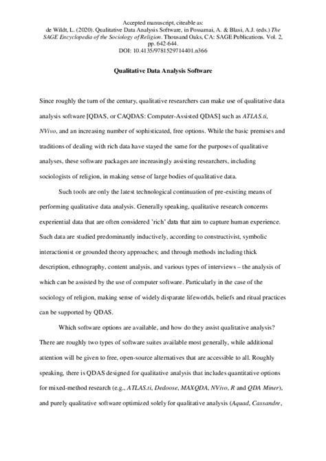 pdf qualitative data analysis software