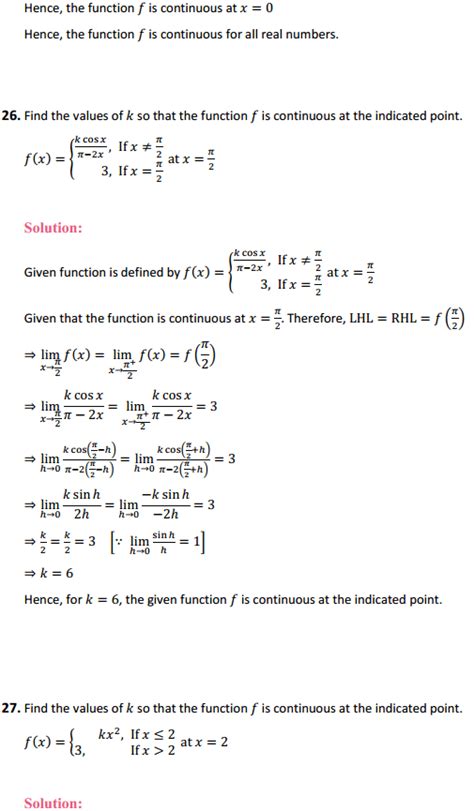 Mp Board Class 12th Maths Solutions Chapter 5 Continuity And Differentiability Ex 51 Mp Board