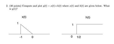 solved compute and plot y t x t h t where x t and