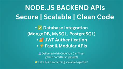 build secure and scalable backend apis using nodejs and express by