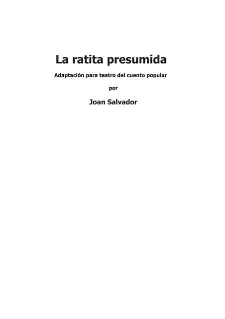 La Ratita Presumida Pdf