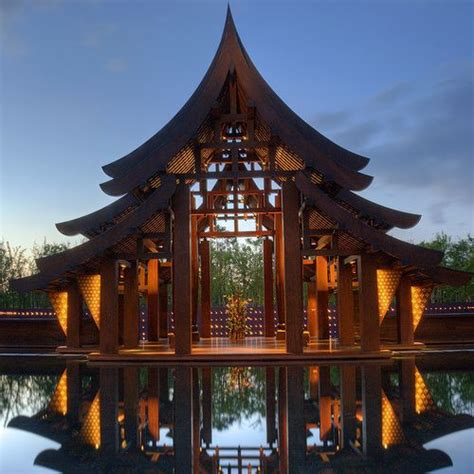 Asian Architecture Pavillion Design Tropical Architecture