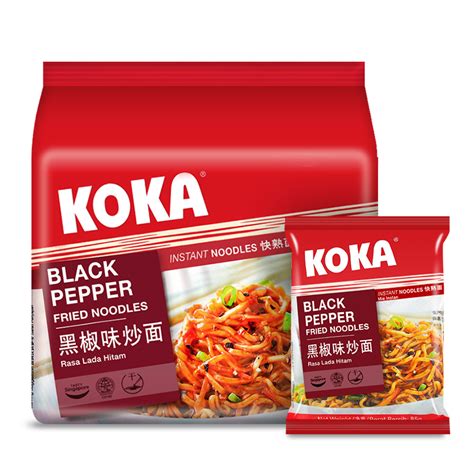 新加坡KOKA黑胡椒干拌面炒面炸酱面懒人速食囤货方便面十大泡面 虎窝淘