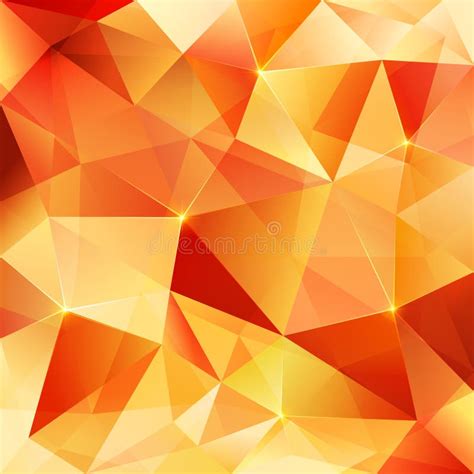 orange crystal vector abstract pattern stock vector illustration of