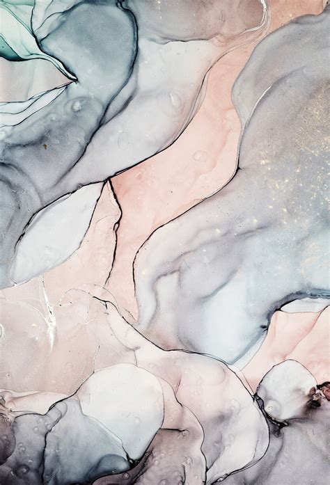 알코올 잉크 색상은 반투명합니다 추상 여러 대리석 질감 배경입니다 디자인 포장지 벽지 아크릴 물감 혼합 현대 유체 예술 알코올 잉크 패턴 프리미엄 사진