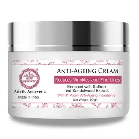 Anti Aging Cream For Wrinkles And Fine Lines Advik Ayurveda