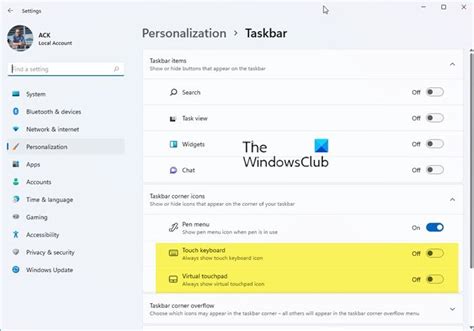 Turn On Or Off Fingertip Writing In Handwriting Panel In Windows 11