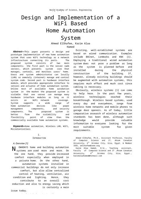 Docx Design And Implementation Of A Wi Fi Based Home Automation