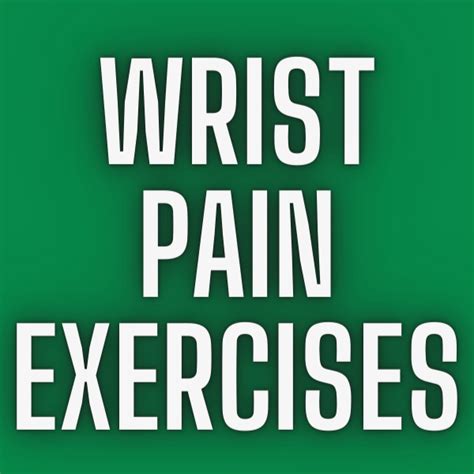 Wrist Pain Exercises Artofit
