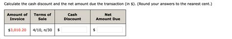 Solved Calculate The Net Price Factor And Net Price In