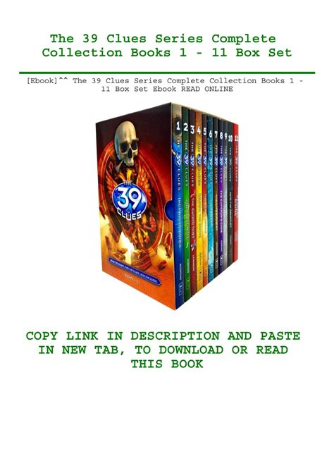 Ebook The 39 Clues Series Complete Collection Books 1 11 Box Set