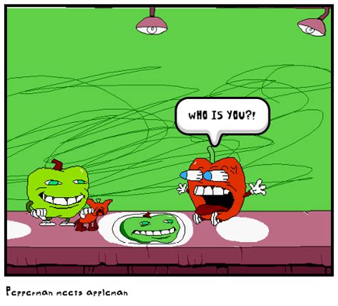 Pepperman Meets Appleman Comic Studio