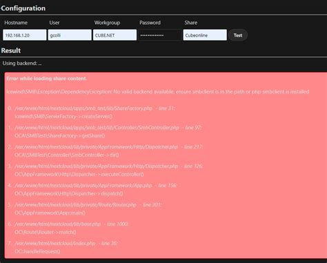 External Storage Smbcifs No Funciona 🇪🇸 Español Spanish
