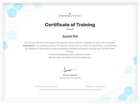 Ayush Pal On Linkedin I Am Very Happy To Share That I Have Completed The Data Science Training…