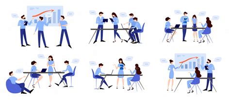 Premium Vector Discussion And Brainstorming In Team Concept Group Of