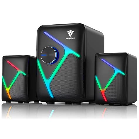 2 1 Computer Speakers For Desktop With Subwoofer Dynamic Rgb Pc
